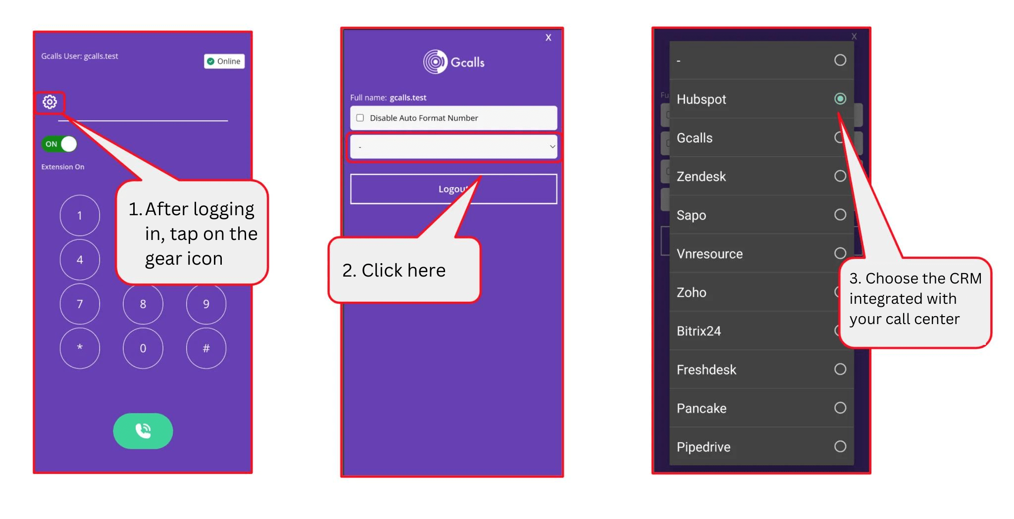 Using Gcalls application on mobile - Gcalls Support